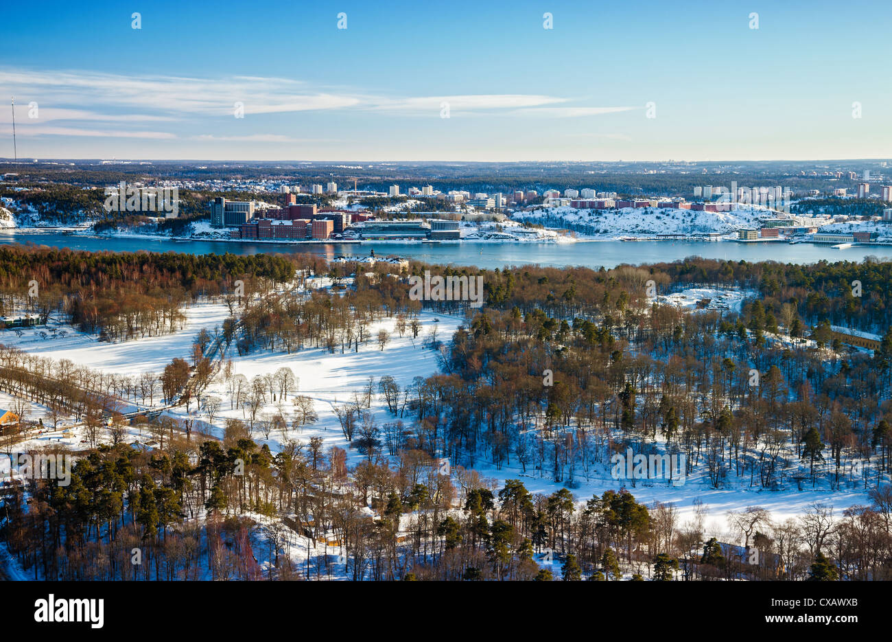 Stockholm city top above view hi-res stock photography and images - Alamy