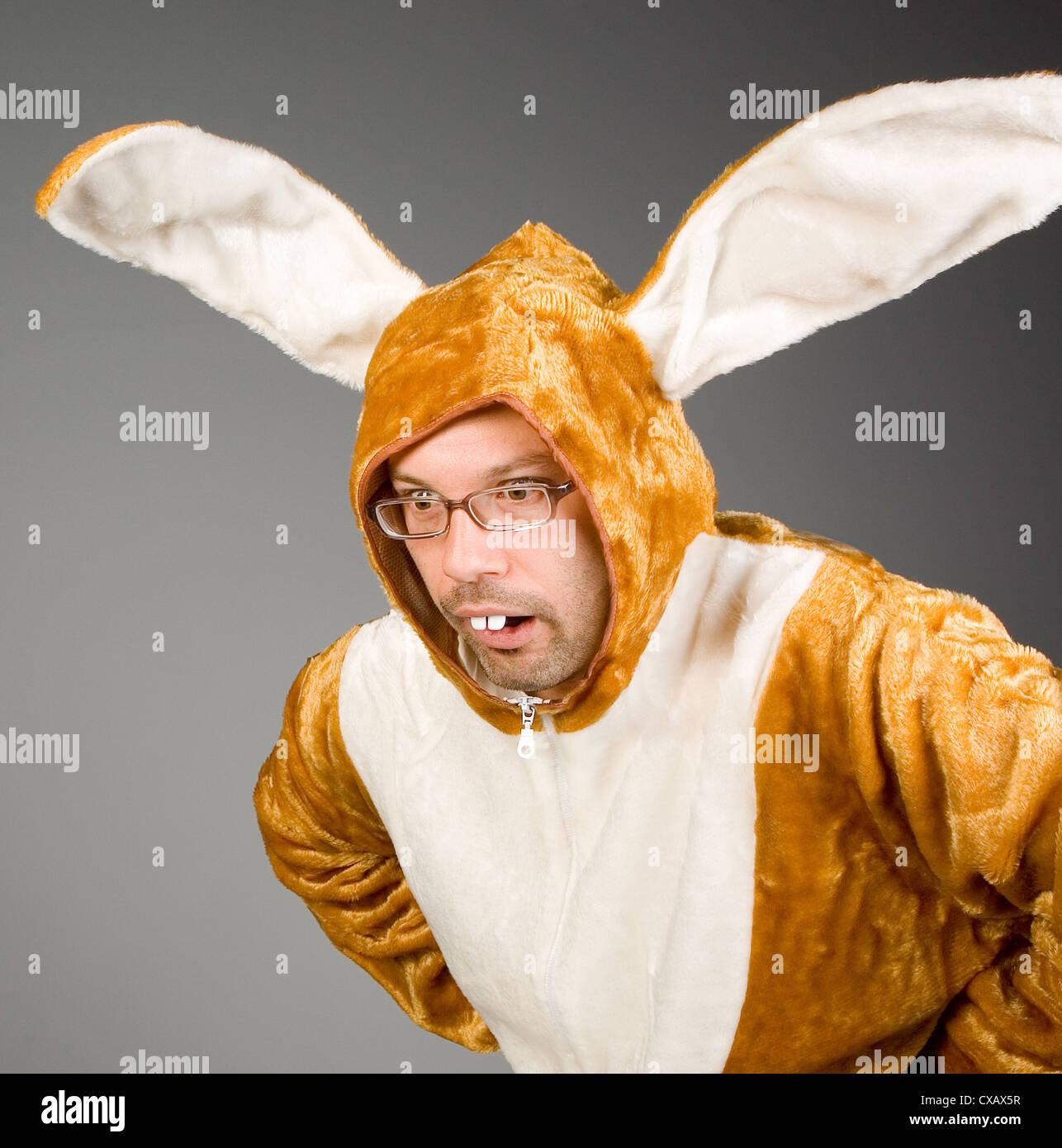 Riedlingen, a man dressed as a rabbit Stock Photo - Alamy