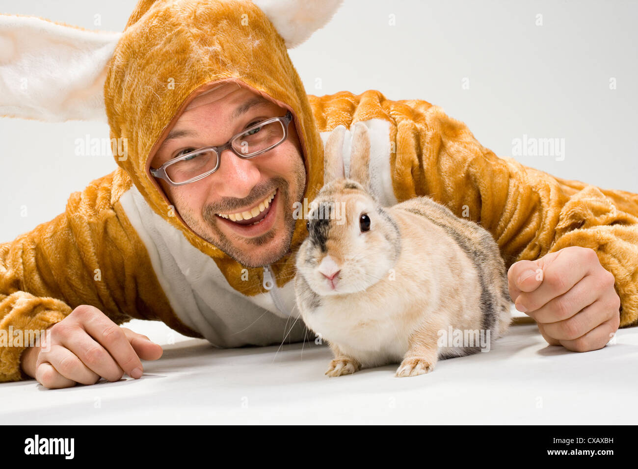 Riedlingen, a man dressed as a rabbit Stock Photo - Alamy