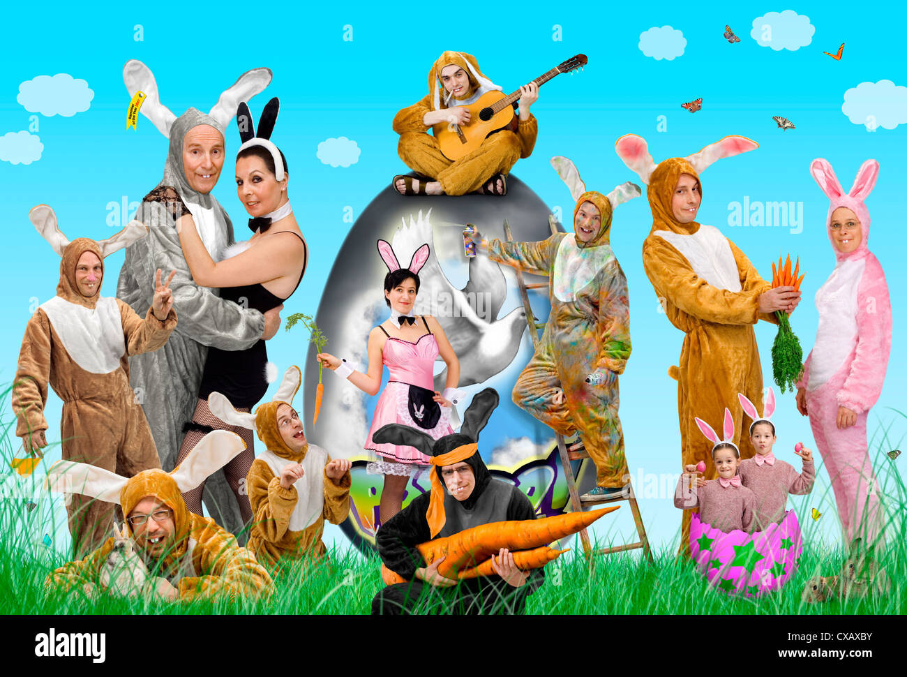 Oversized rabbits hi-res stock photography and images - Alamy