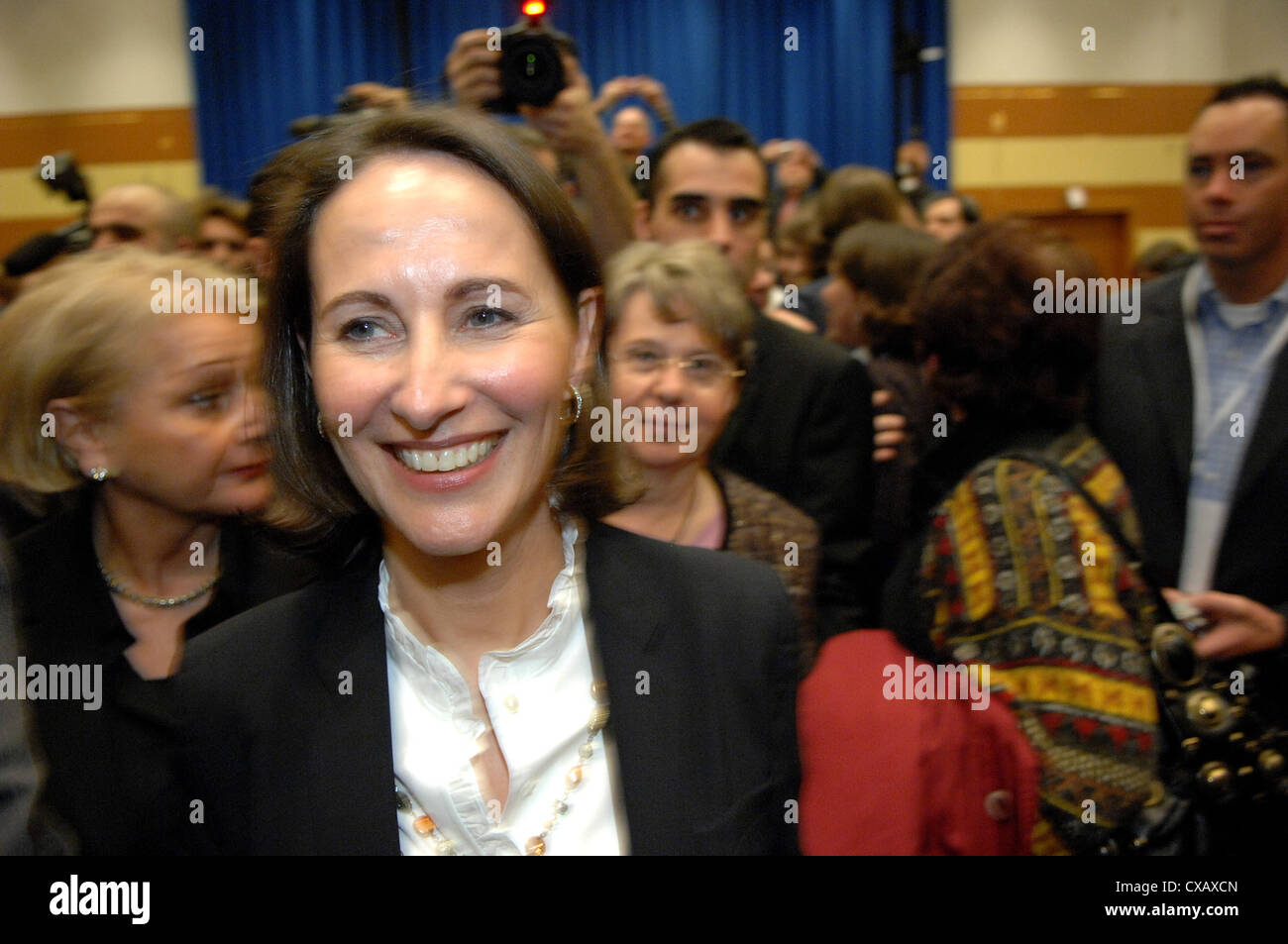 Segolene Royal at an election rally in Berlin Stock Photo - Alamy