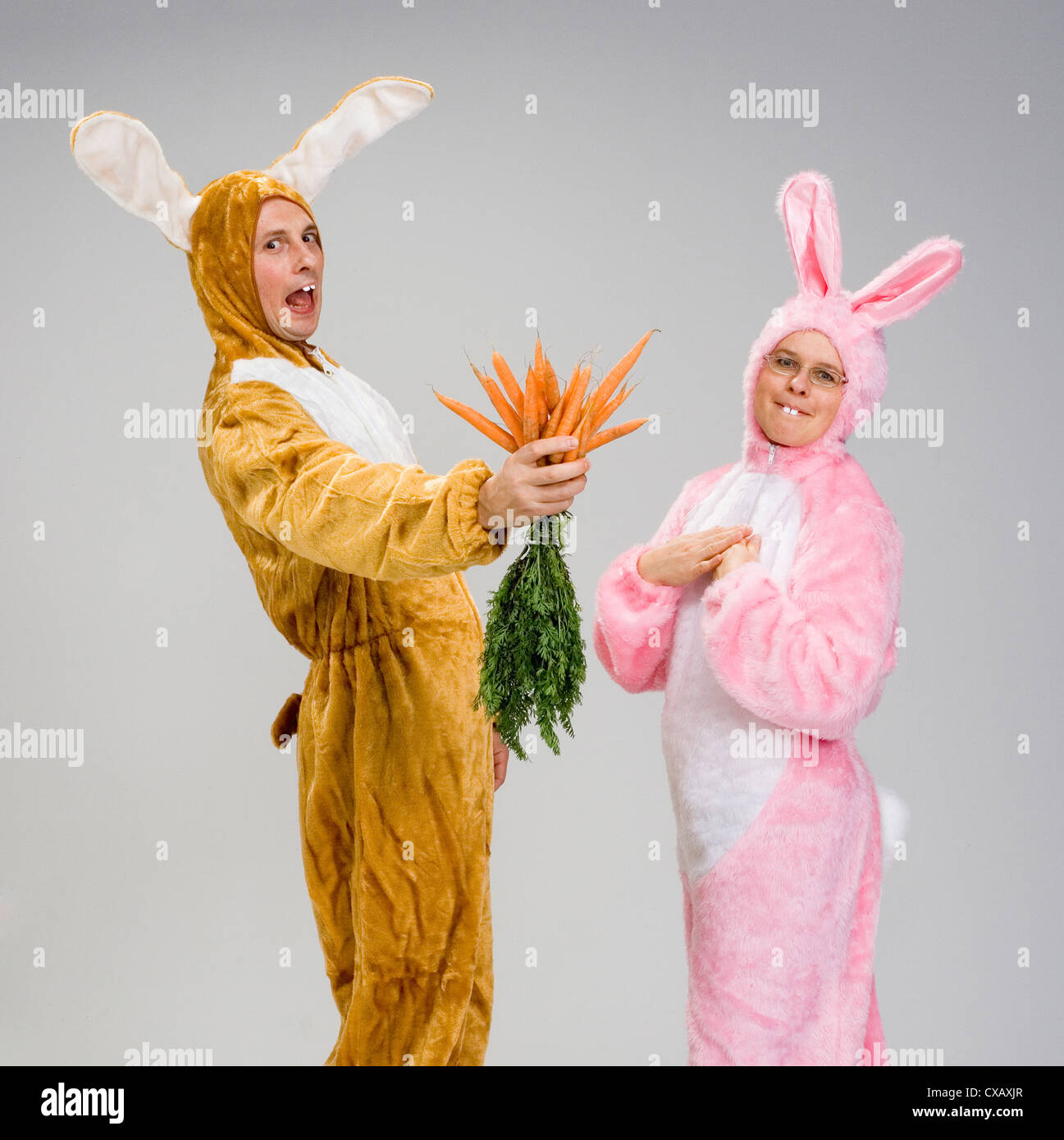 Woman dressed in rabbit costume hi-res stock photography and images - Alamy