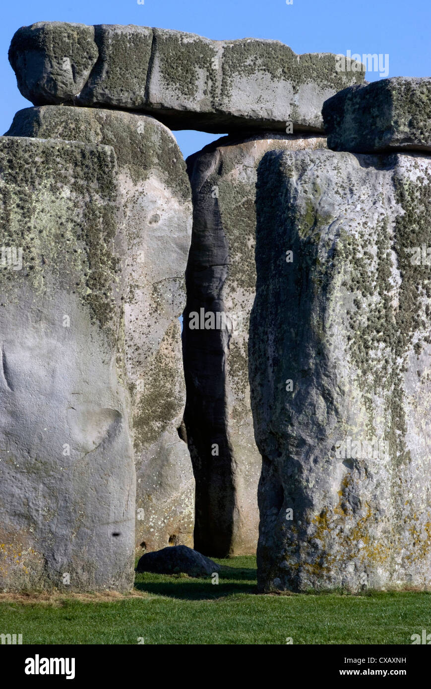 The prehistoric standing stone circle of Stonehenge, dating from ...
