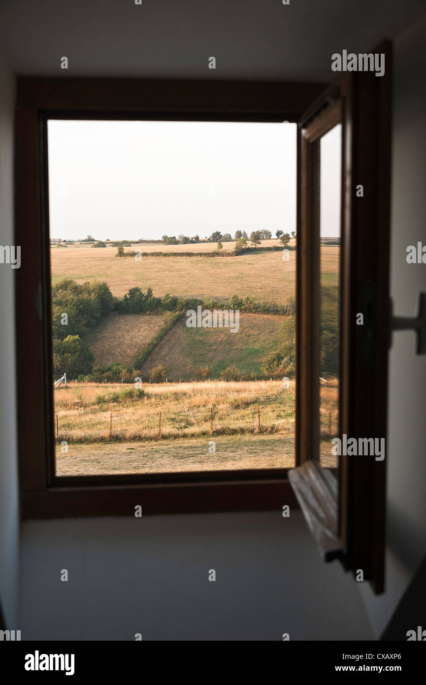 Early Morning View From an Open Window of French Countryside near ...