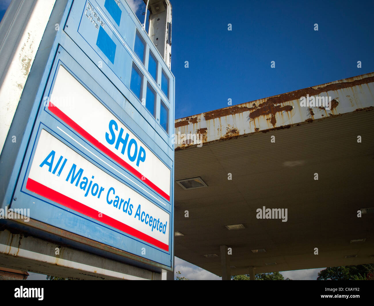 Petrol Station Closed Sign High Resolution Stock Photography and Images ...