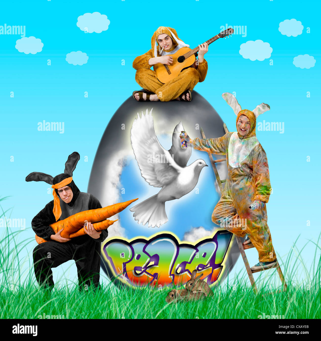 Black rambo rabbit hi-res stock photography and images - Alamy