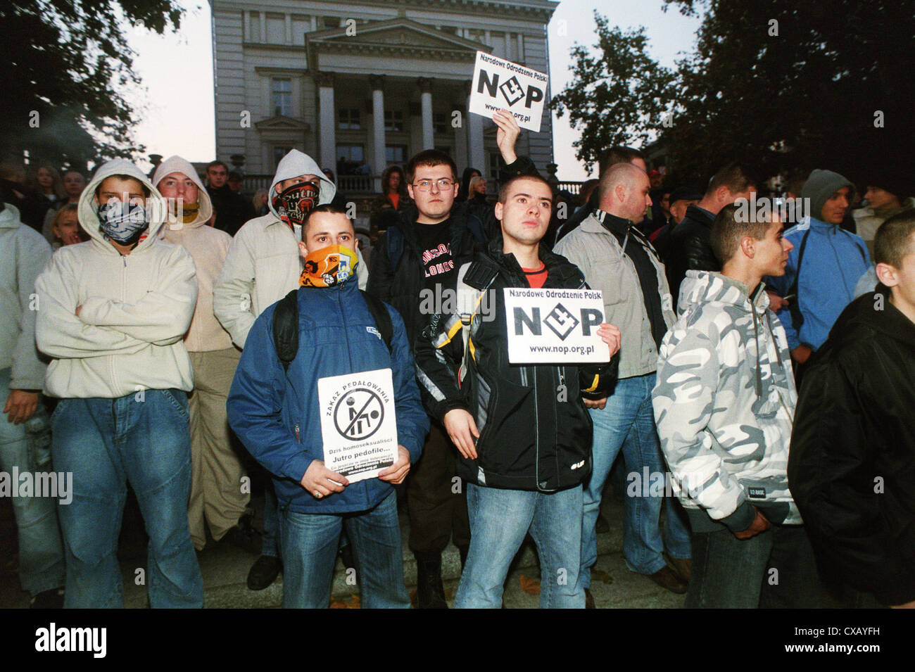 Hooligans at Marsz Rownosci (march of equality) in Posen (Poznan ...