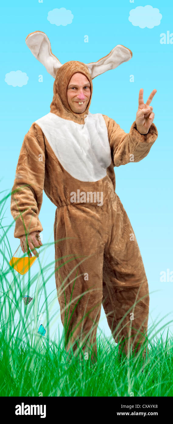 Riedlingen, a man dressed as a rabbit Stock Photo - Alamy