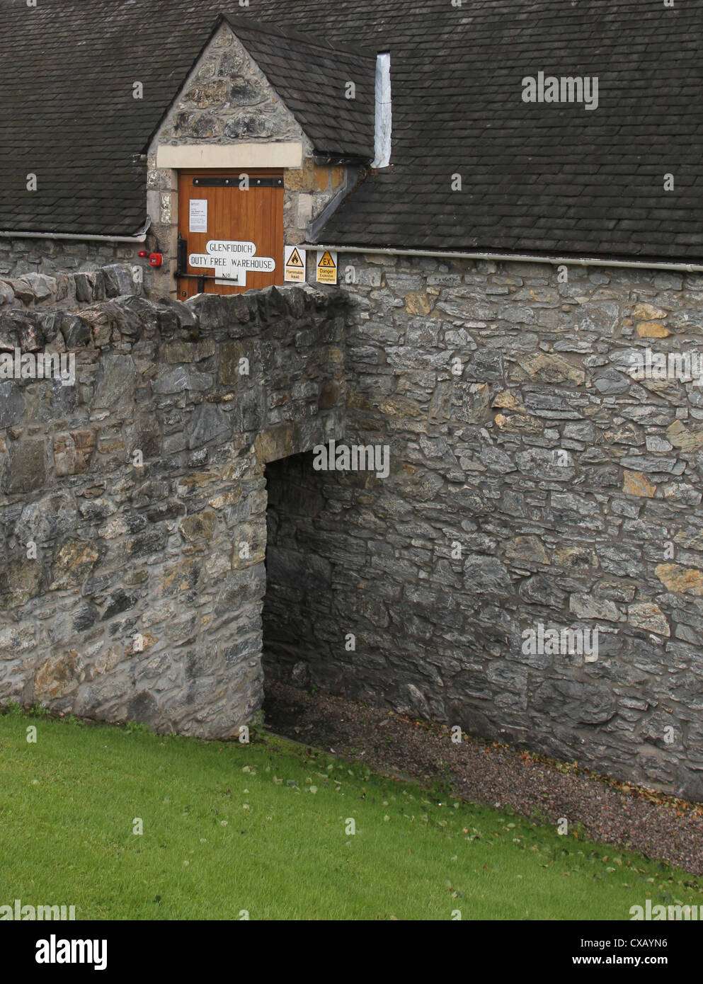 Glenfiddich Distillery warehouse Dufftown Scotland September 2012 Stock ...