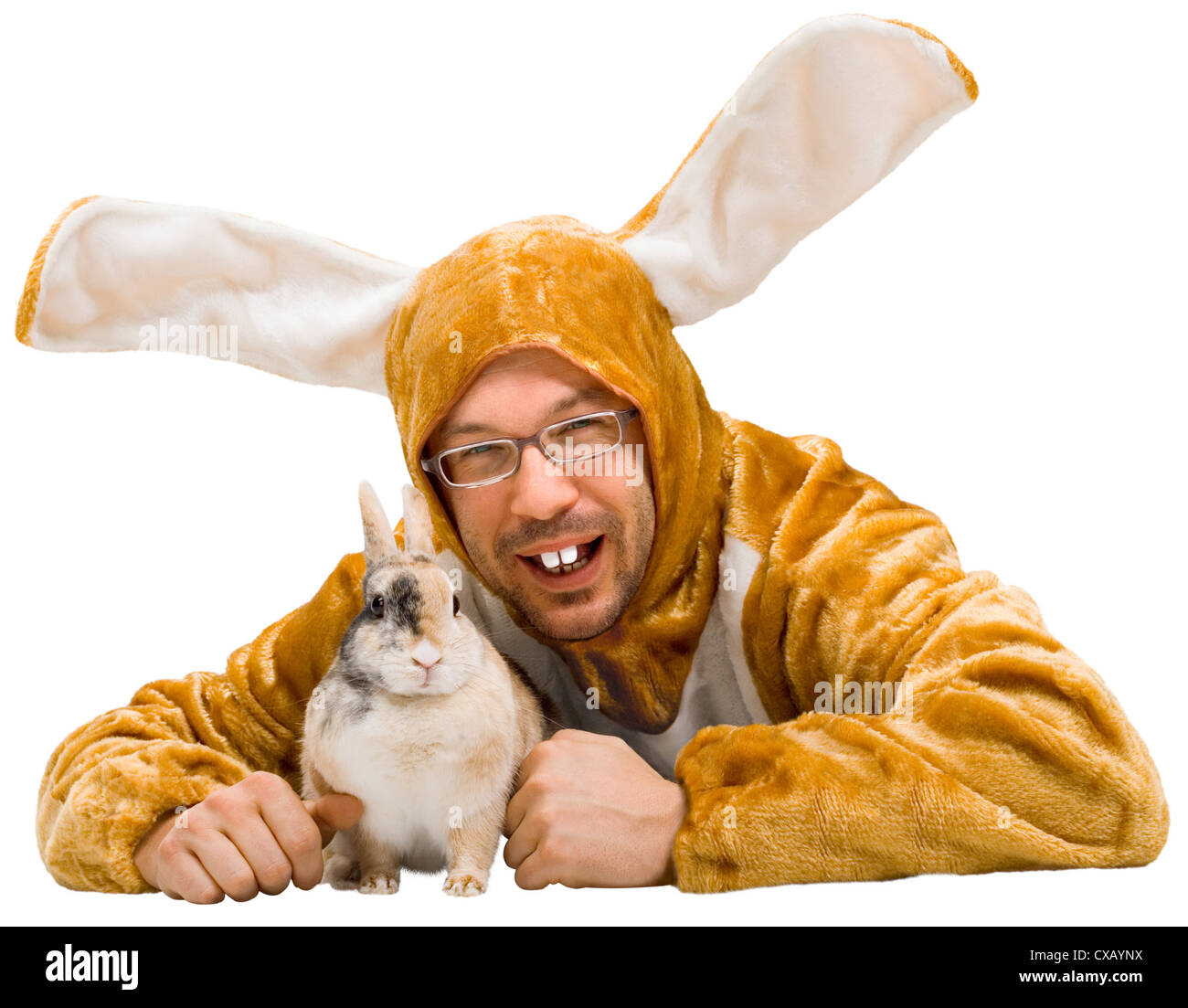 Man rabbit costume Cut Out Stock Images & Pictures - Alamy