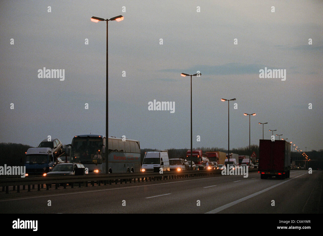 At the German-Polish border in Frankfurt / Oder-Swiecko: enter Poland ...