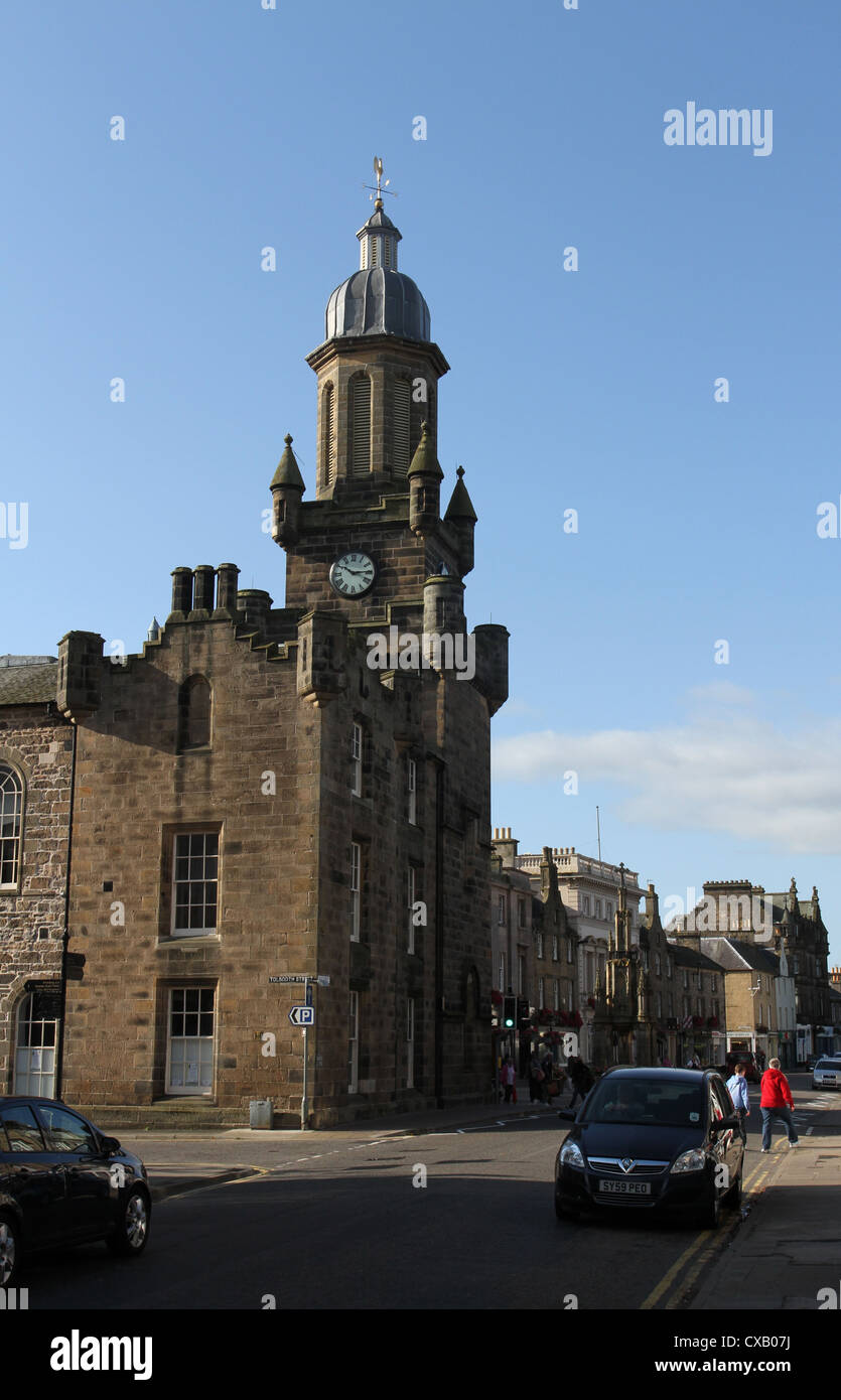 Forres street scene Scotland September 2012 Stock Photo - Alamy
