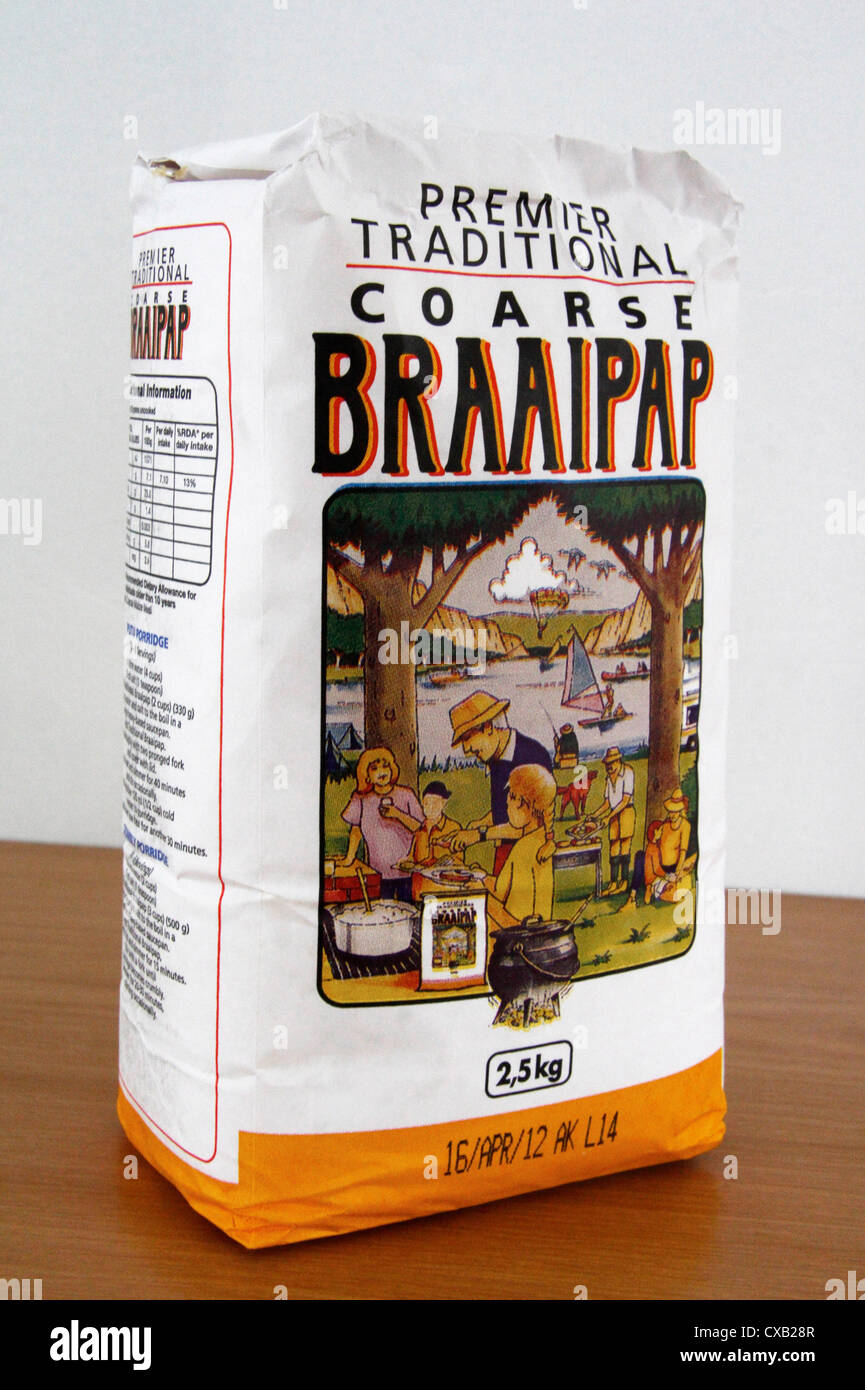 Bag of Braaipap. South Africa Stock Photo - Alamy