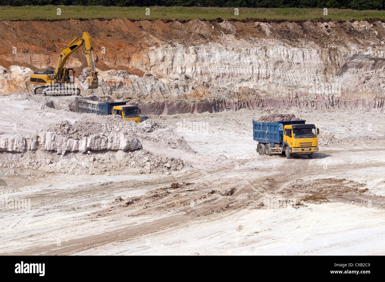 lorry transporting stones for construction industry Stock Photo - Alamy