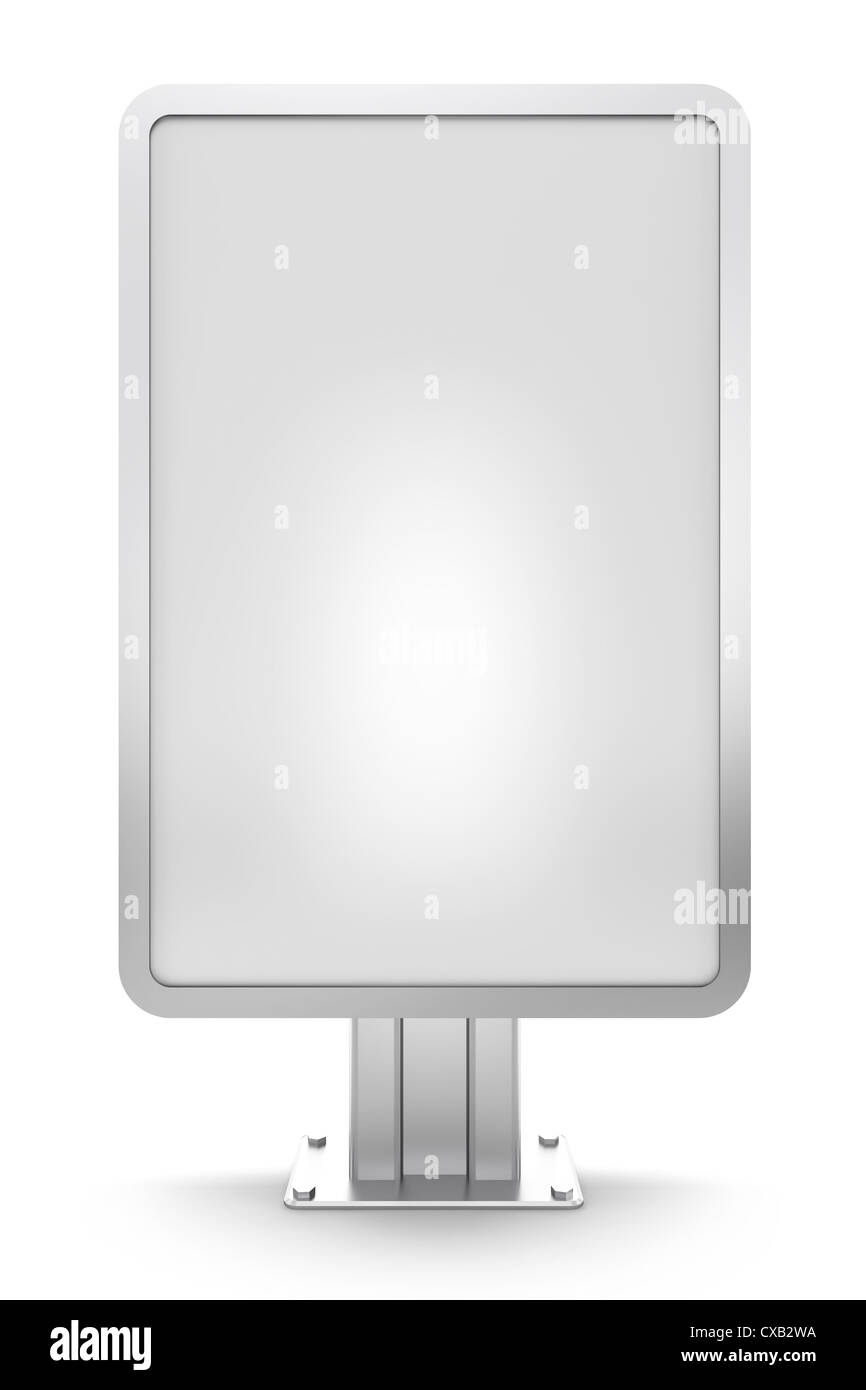 Billboard isolated on white background Stock Photo - Alamy