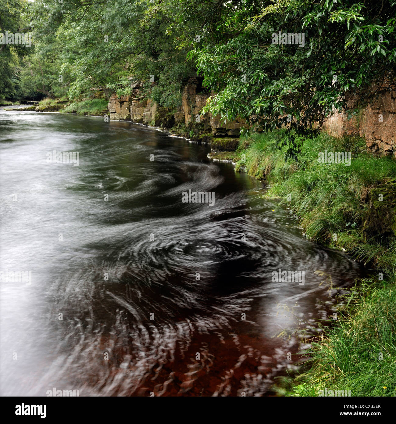 Swirled Designs On Water Stream