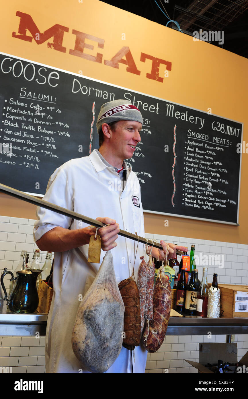 USA Indiana IN Indianapolis Smoking Goose Meatery charcuterie smoked ...