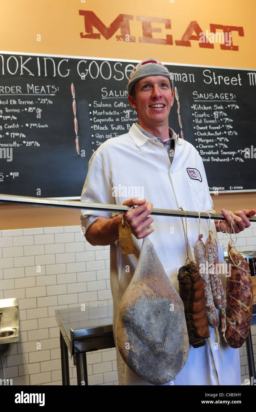 USA Indiana IN Indianapolis Smoking Goose Meatery charcuterie smoked ...