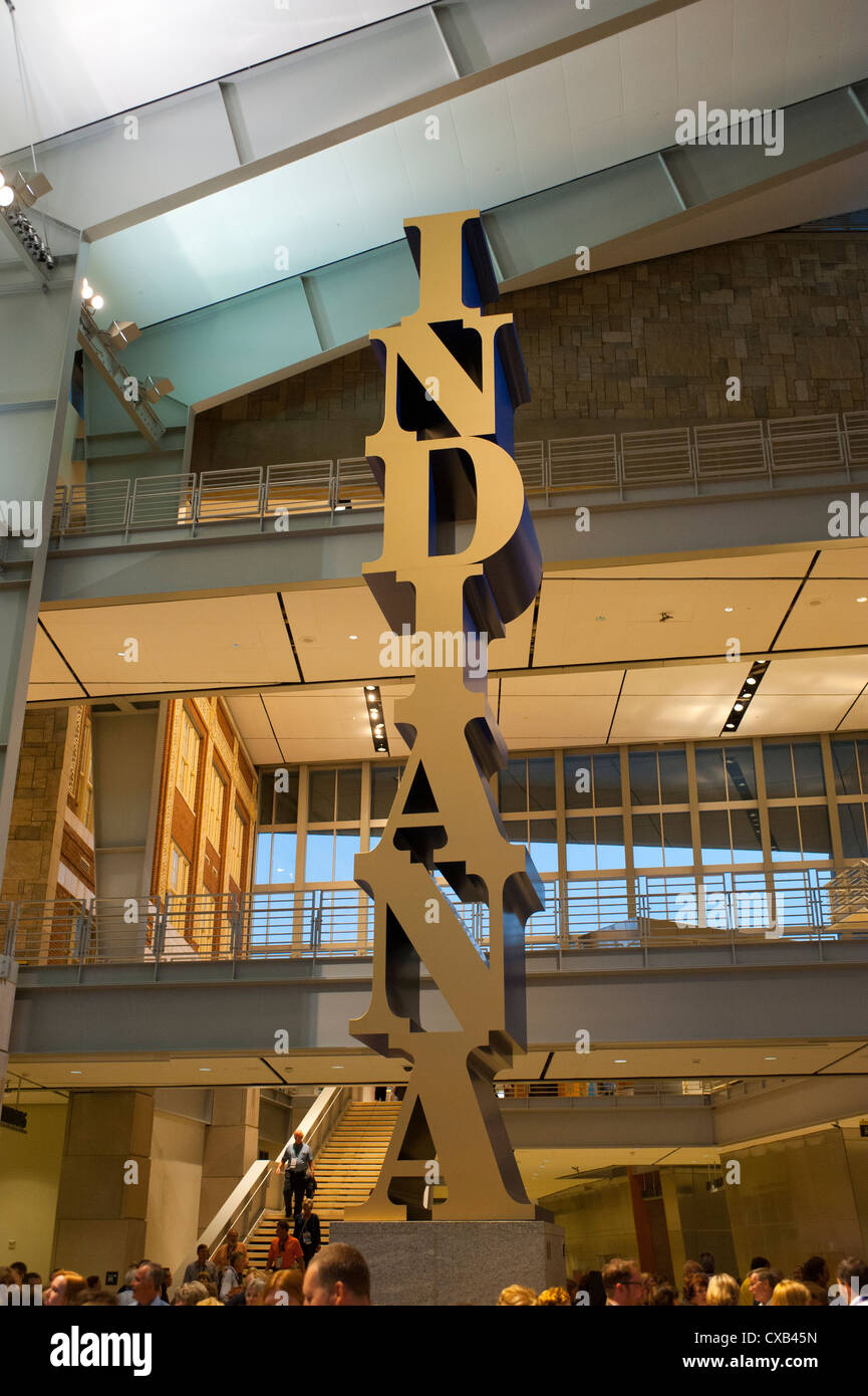 USA Indiana IN Indianapolis State Museum Indiana sculpture in main ...