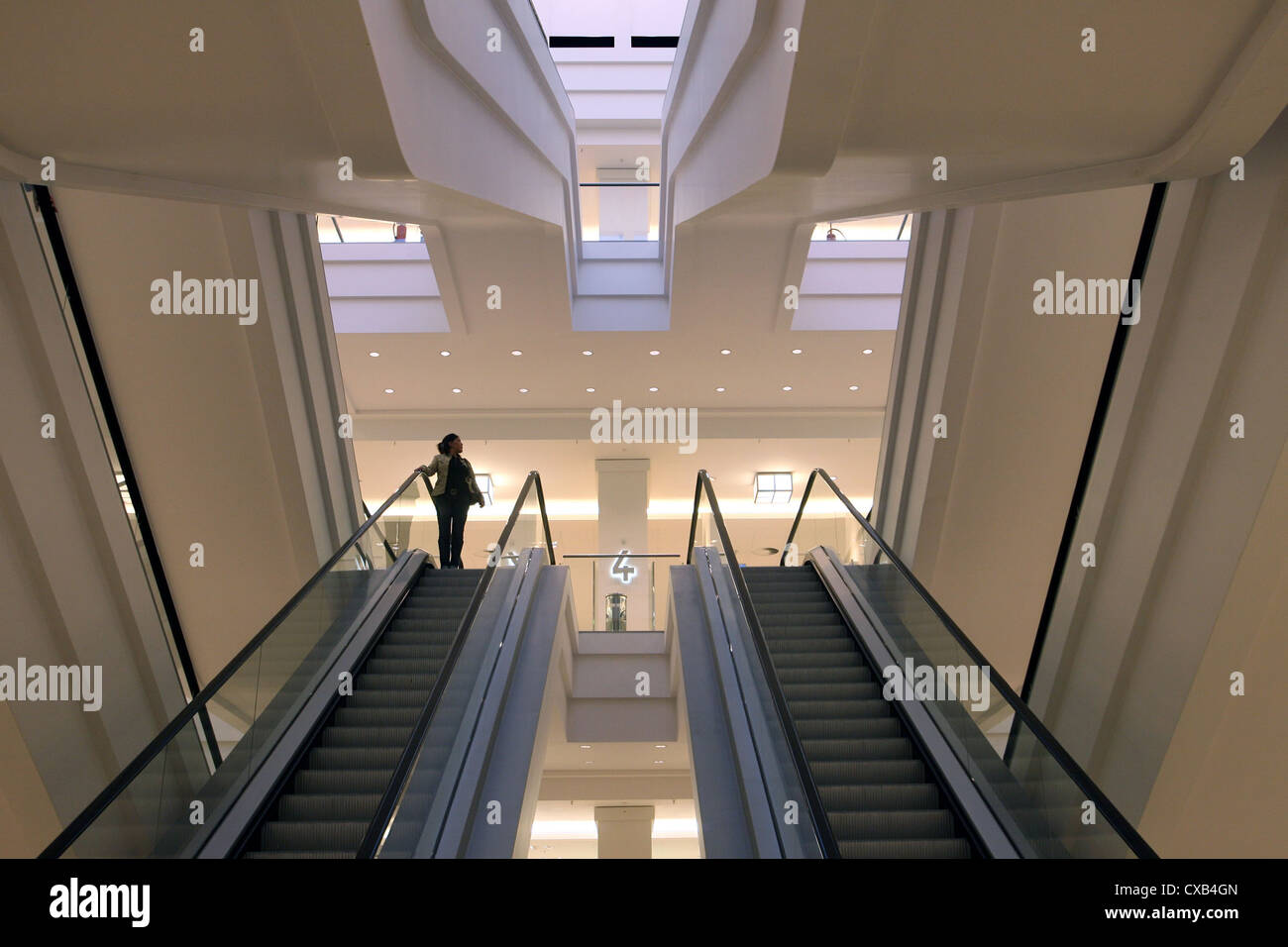 Escalator in department store hi-res stock photography and images - Alamy
