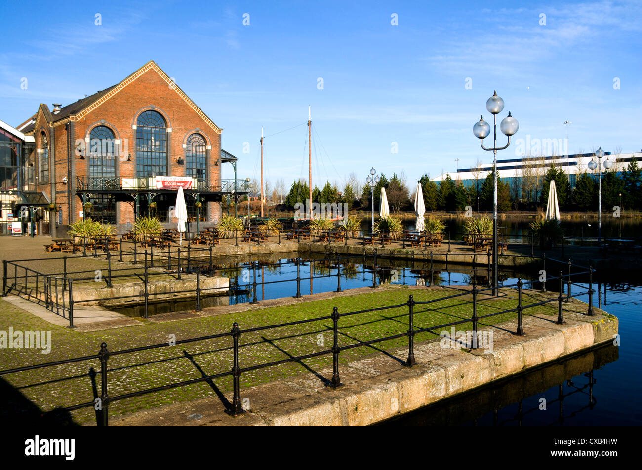 The Wharf Inn, Atlantic Wharf, Cardiff Bay, Cardiff, Wales, UK Stock ...