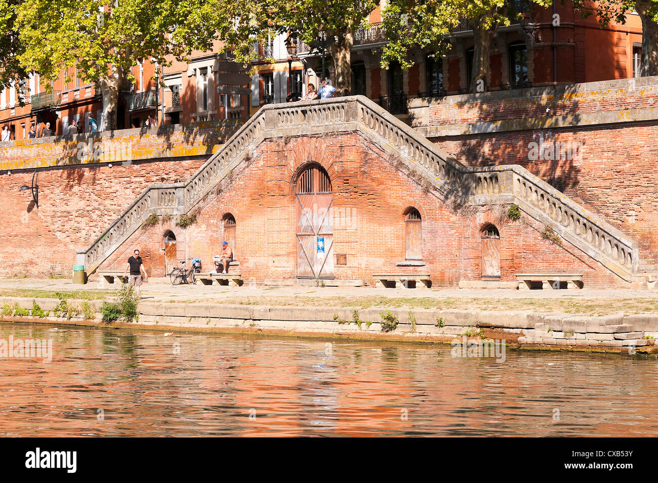 Flight of Red Brick Stone Steps Leading From Quai de Tounis to ...