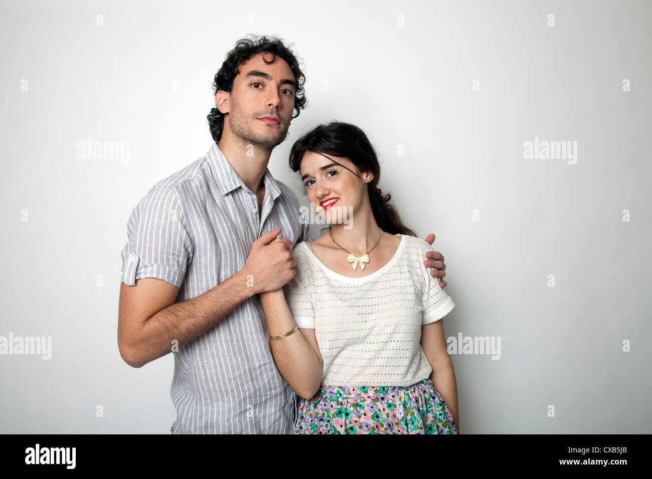 Romantic Couple in Studio Stock Photo - Alamy
