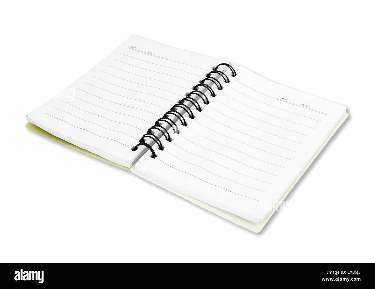 small notebook on white background Stock Photo - Alamy