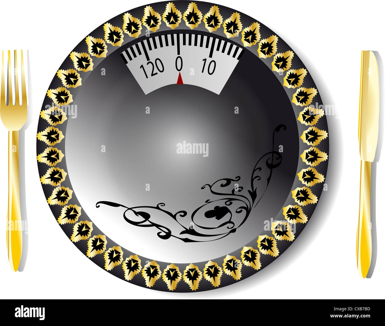 empty plate with weights Stock Photo - Alamy