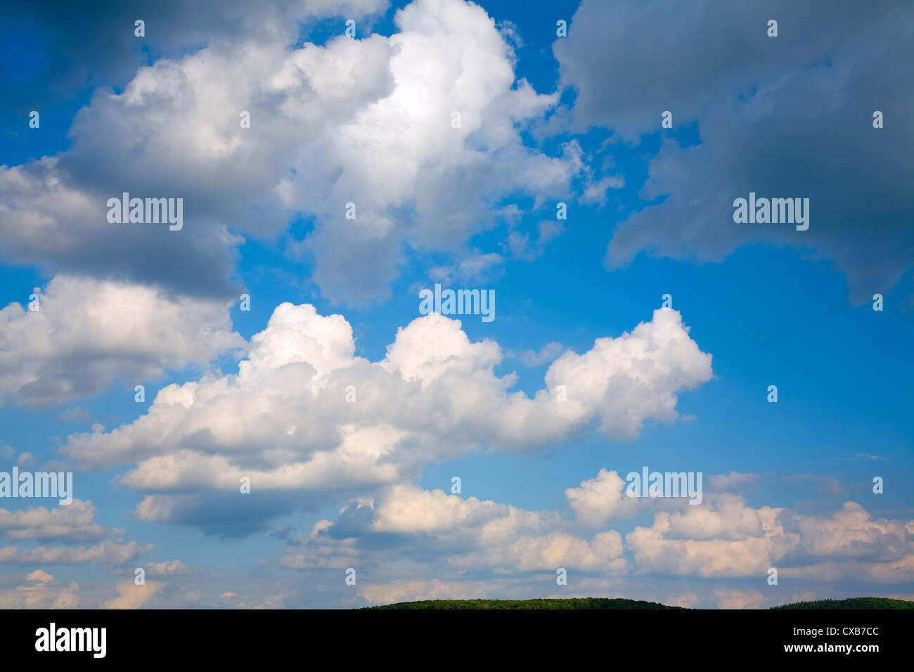 Beautiful white summer clouds as interesting sky background Stock Photo - Alamy