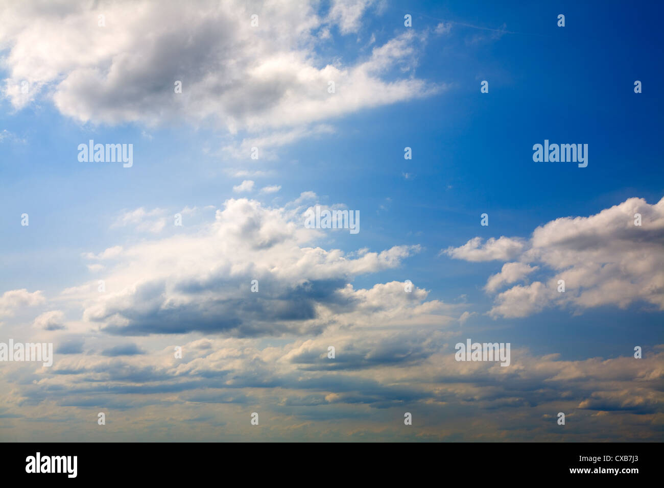 Beautiful white summer clouds as interesting sky background Stock Photo - Alamy