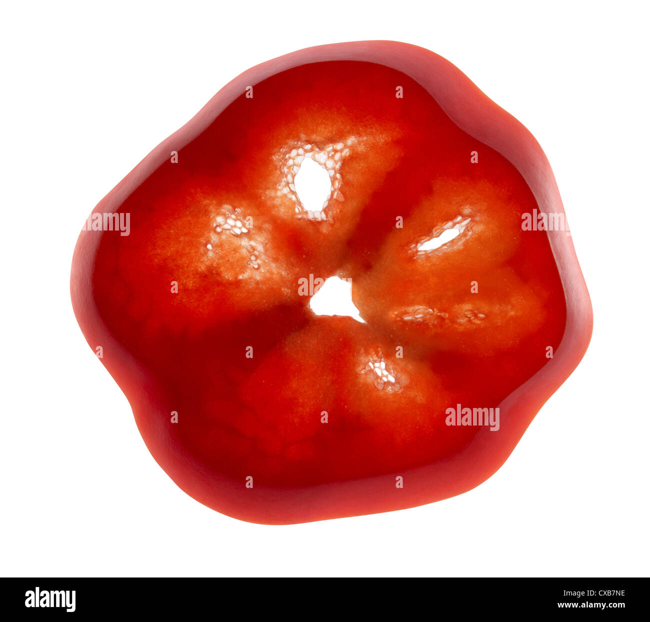 Capsicum slice Cut Out Stock Images & Pictures - Alamy
