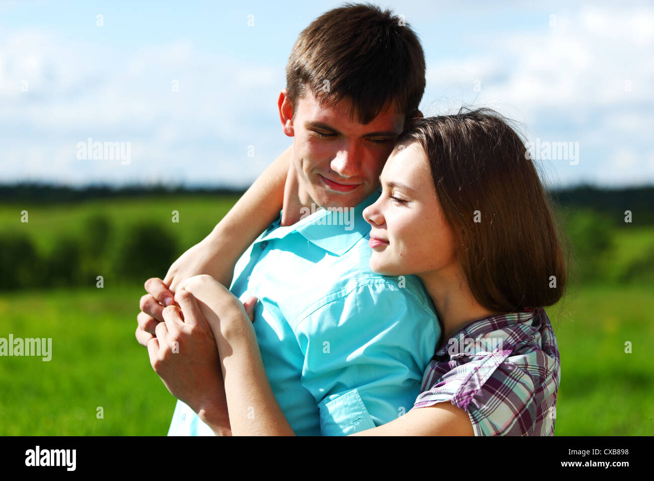 love hug of two lowers Stock Photo - Alamy