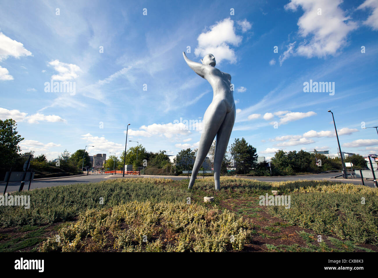 Athena a 12 meter bronze sculpture by Nasser Azam, Connaught Bridge ...