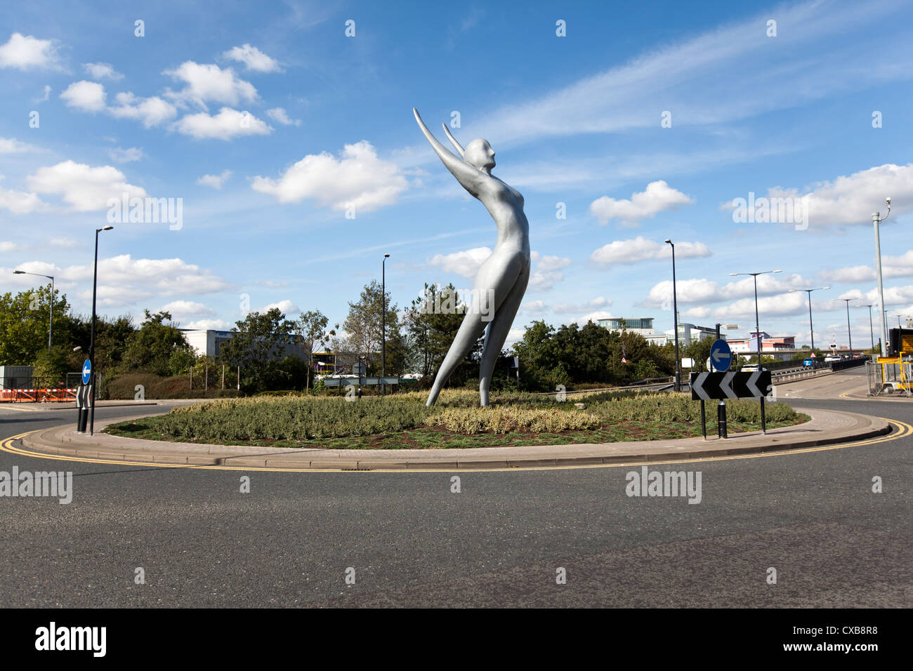 Athena a 12 meter bronze sculpture by Nasser Azam, Connaught Bridge ...