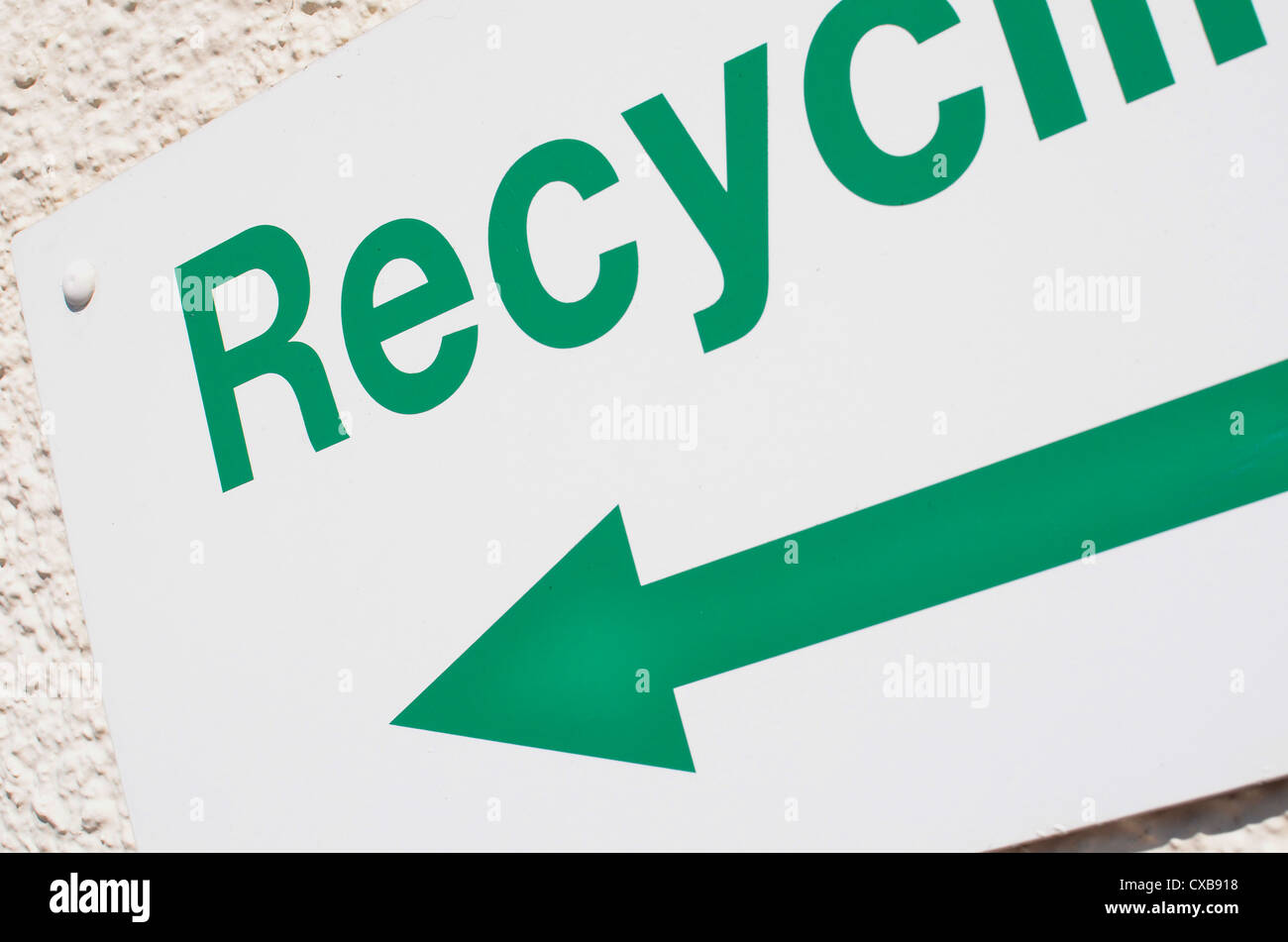 Recycling point sign hi-res stock photography and images - Alamy