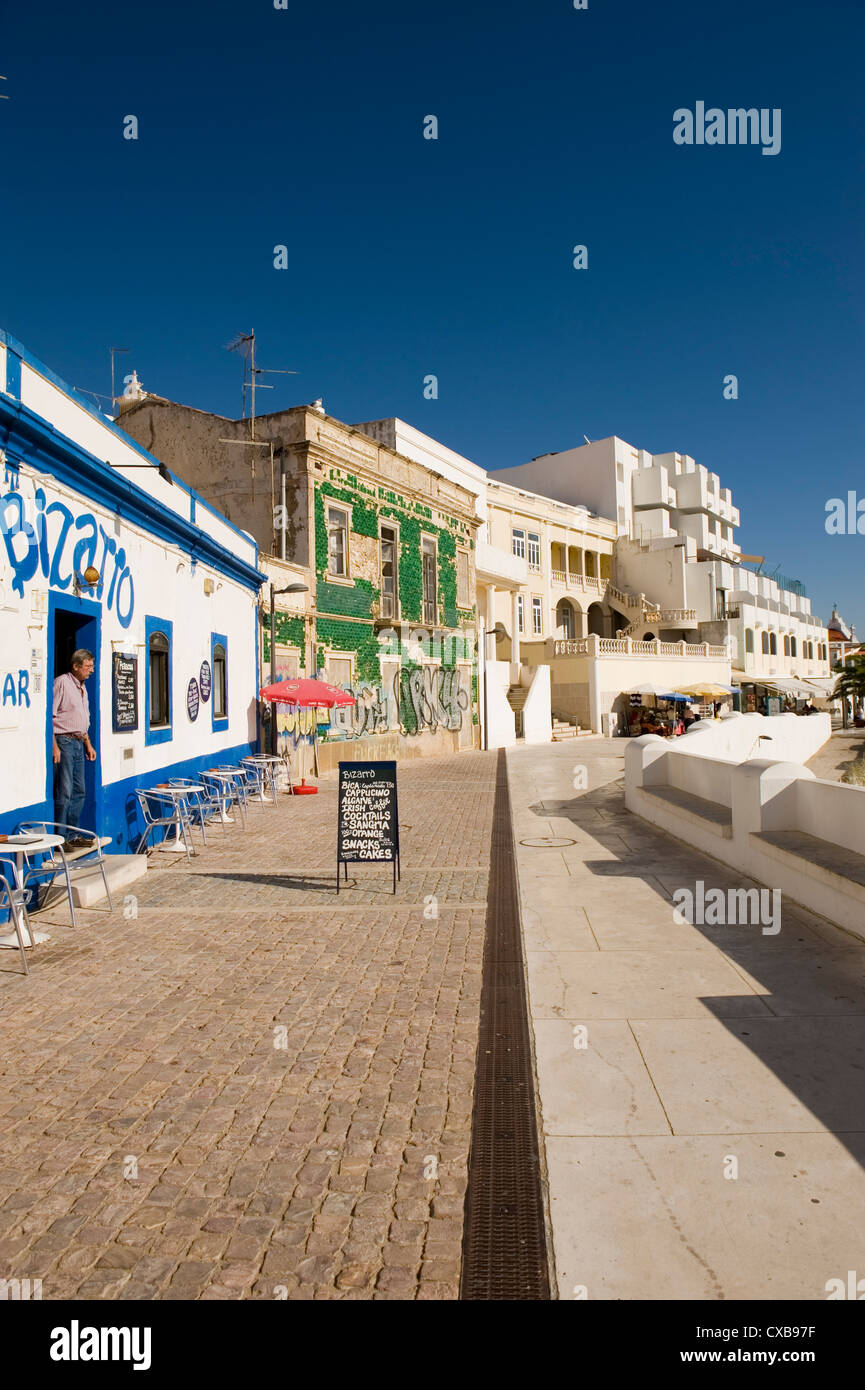 Outside bar Albufeira, Algarve, Portugal Stock Photo - Alamy