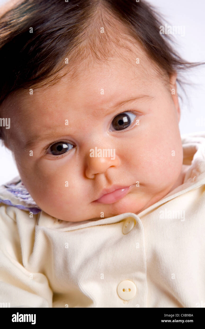 Professional Studio Portrait Of Baby Girl Stock Photo - Alamy