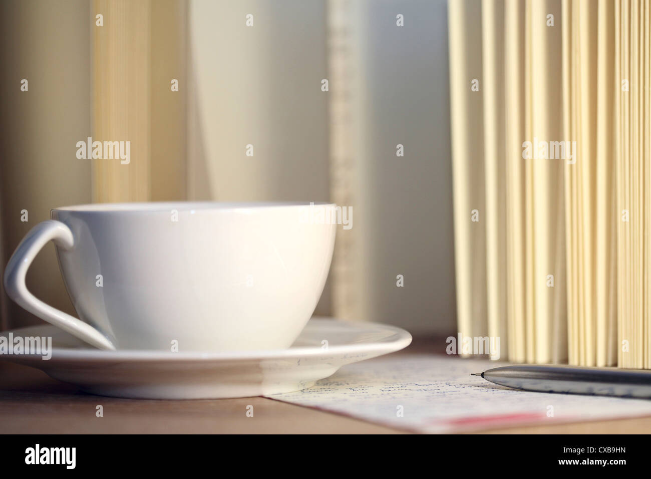 writing a letter, coffee Stock Photo - Alamy