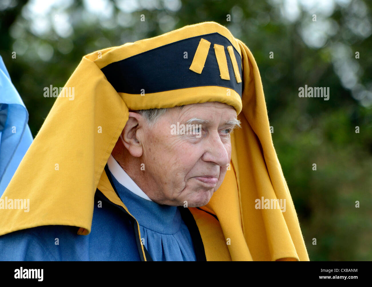 A " cornish bard " at the annual gorsedh ceremony in camelford cornwall ...