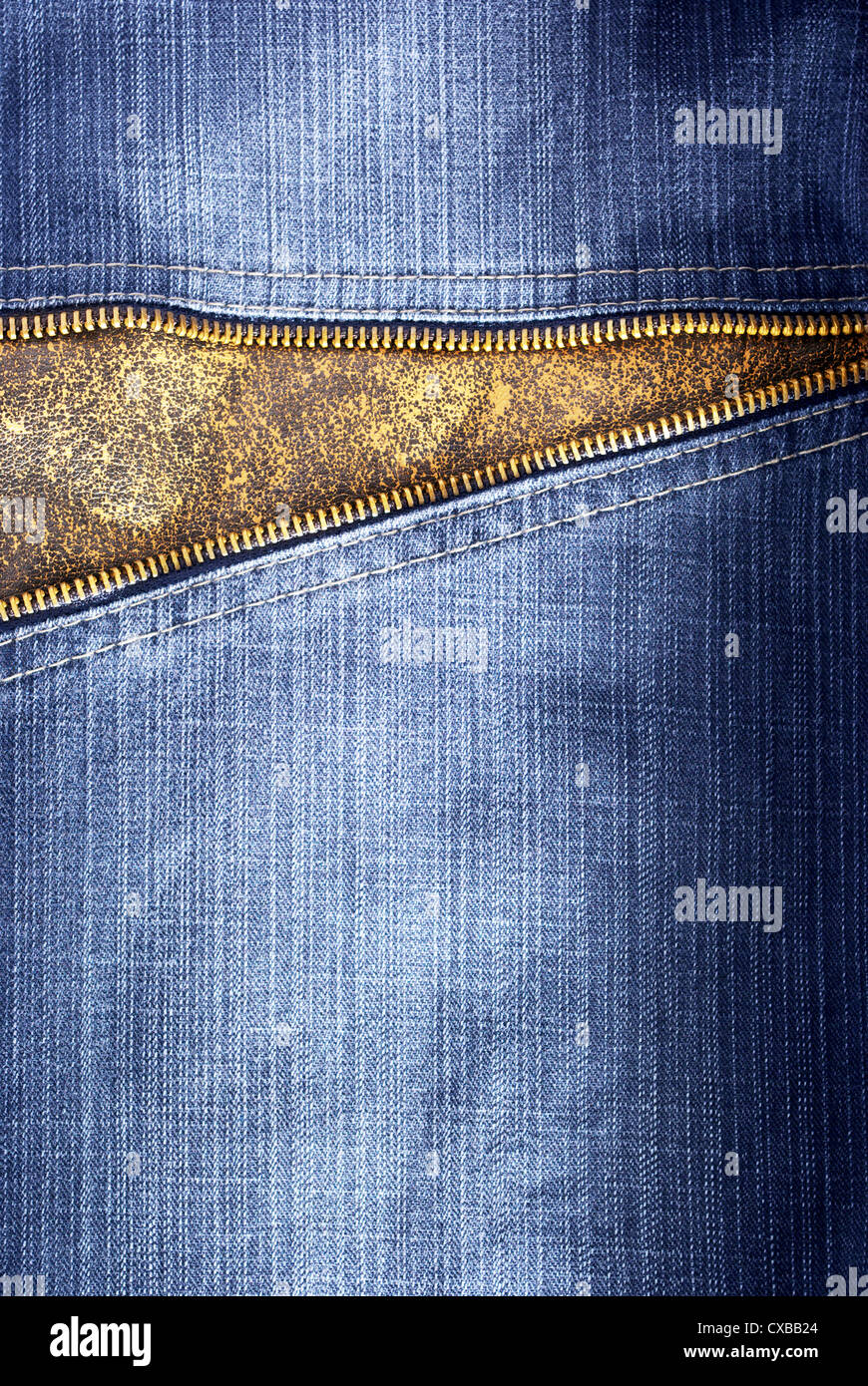Texture of jeans with zipper. Element of design Stock Photo - Alamy
