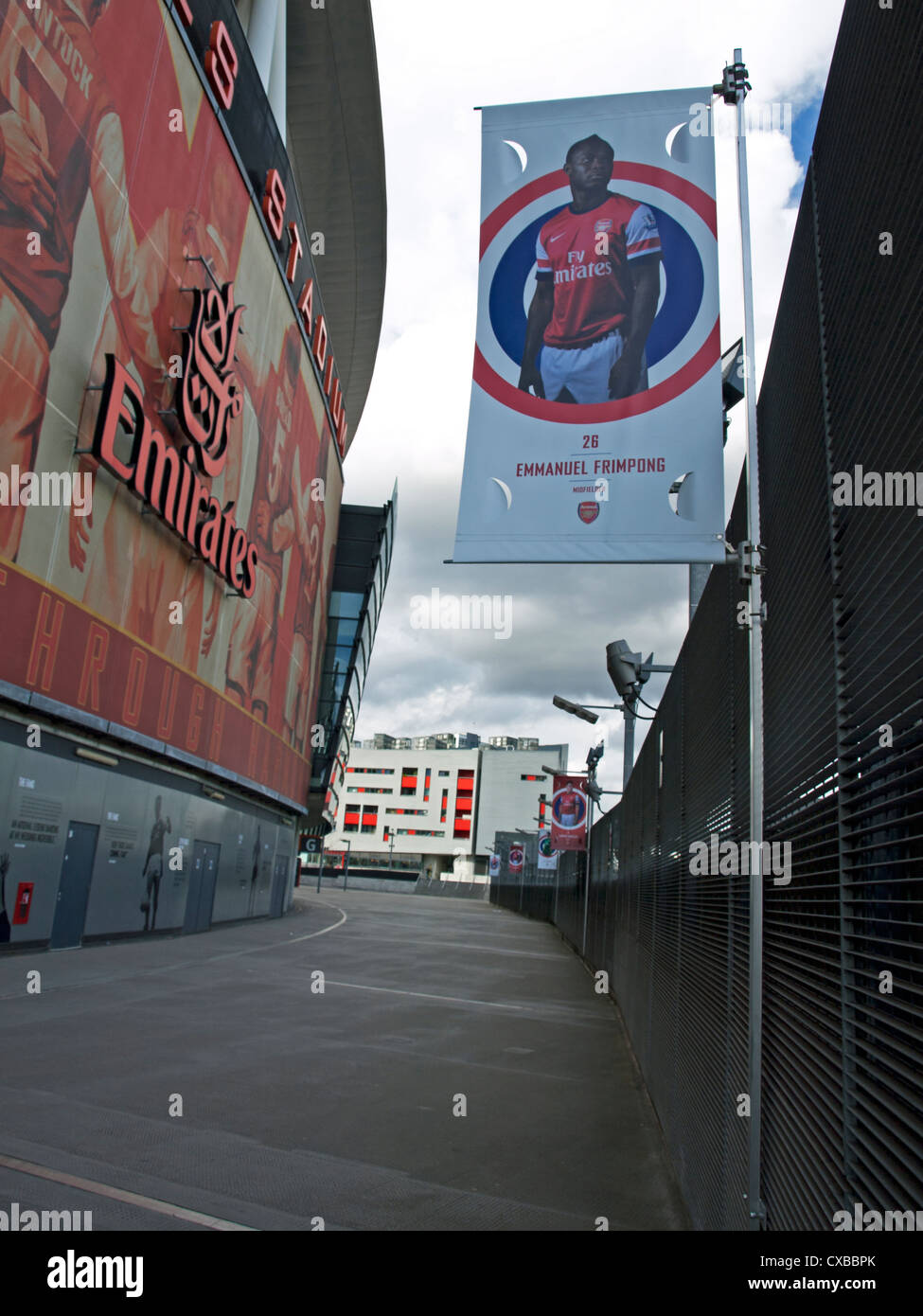 Exterior of Emirates Stadium, current home of Arsenal Football Club ...