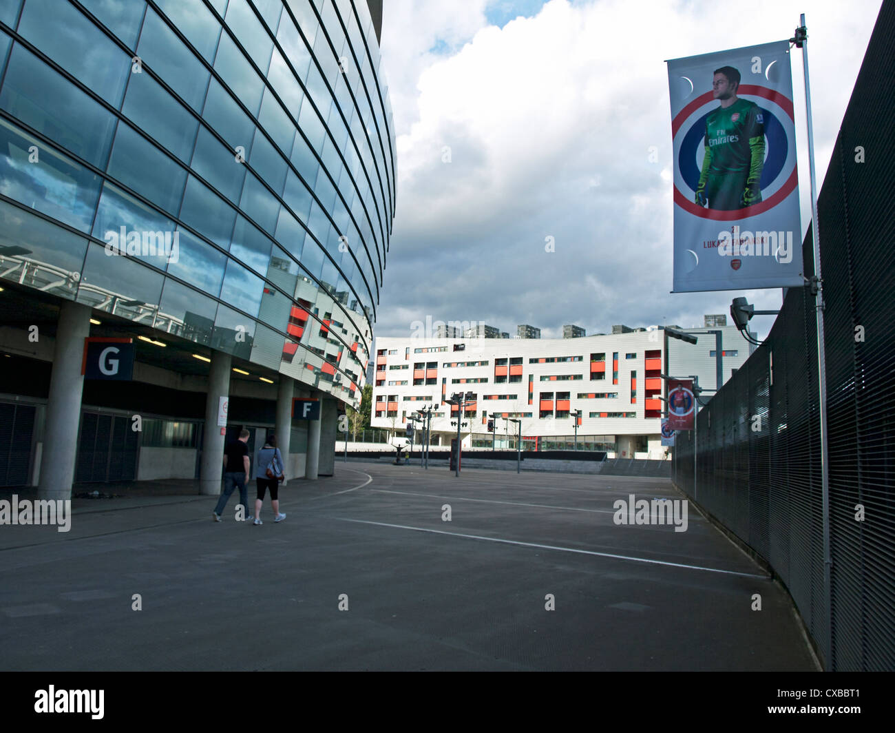 Exterior of Emirates Stadium, current home of Arsenal Football Club ...