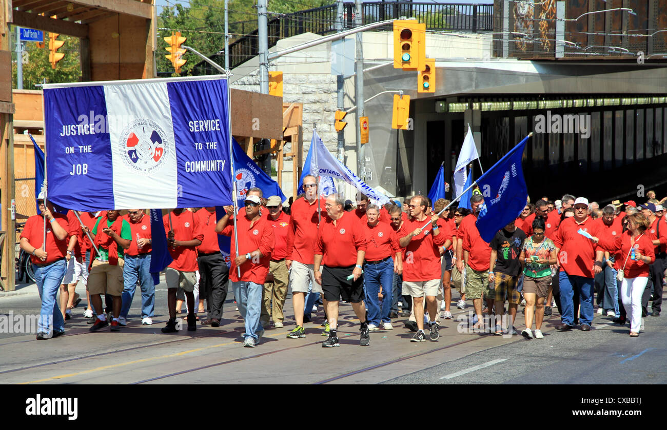 Labor day parade with union workers hi-res stock photography and images ...