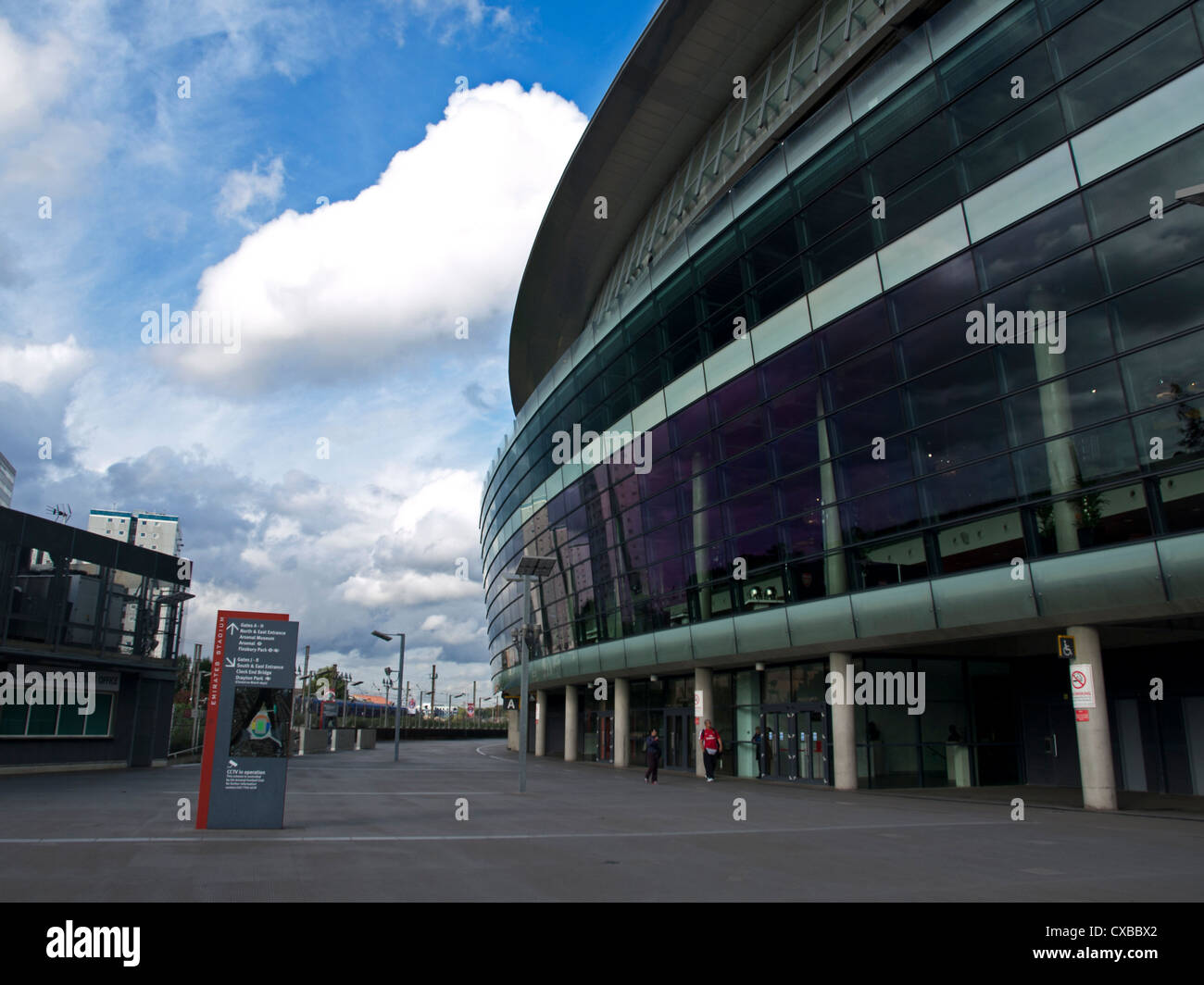 Exterior of Emirates Stadium, current home of Arsenal Football Club ...