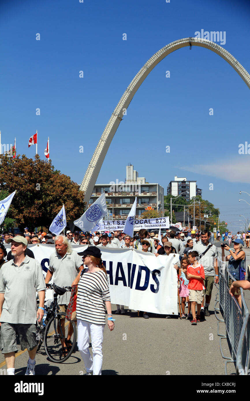 Canadian workers marching Stock Photo - Alamy