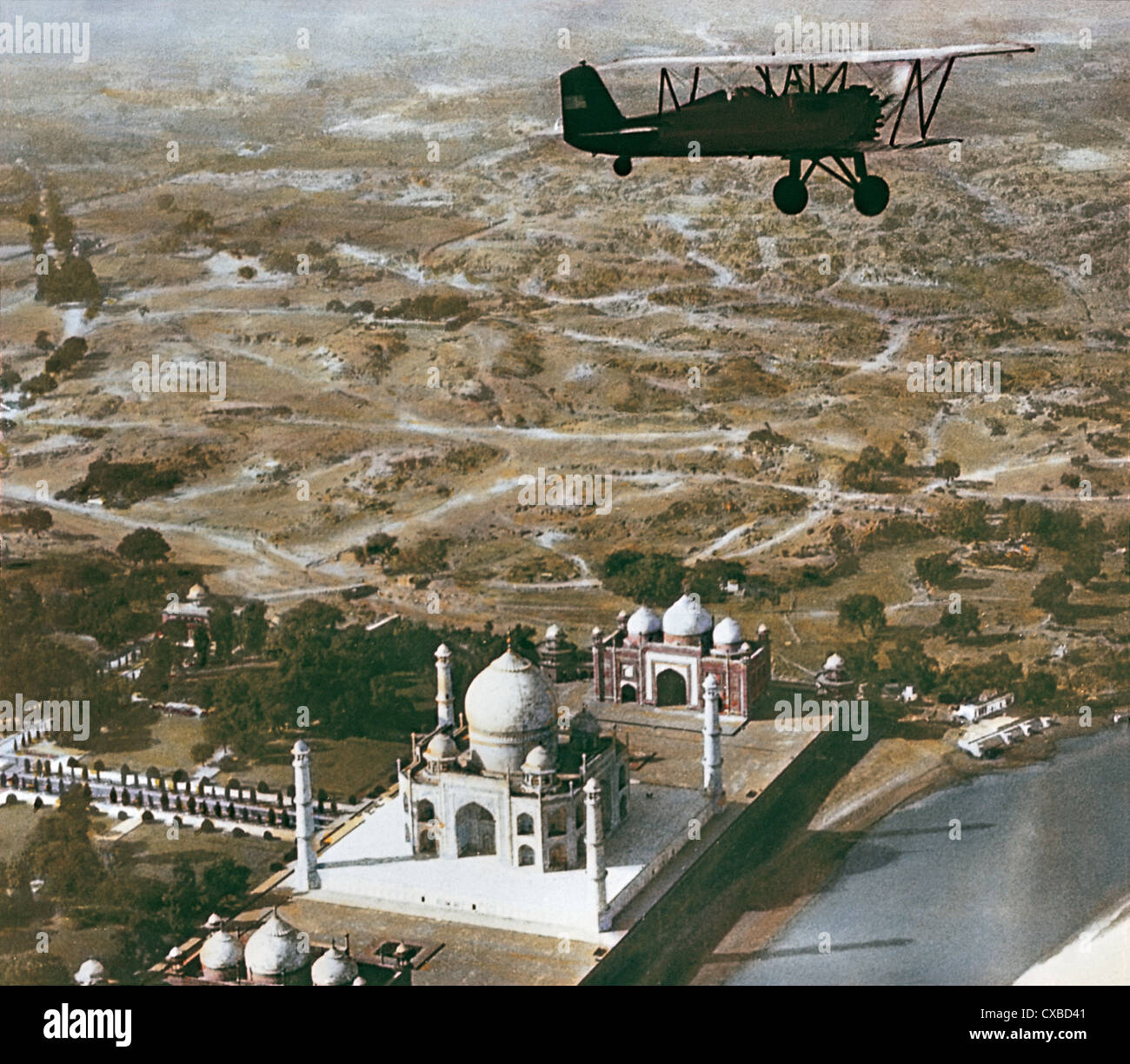 Taj mahal aerial view hi-res stock photography and images - Alamy