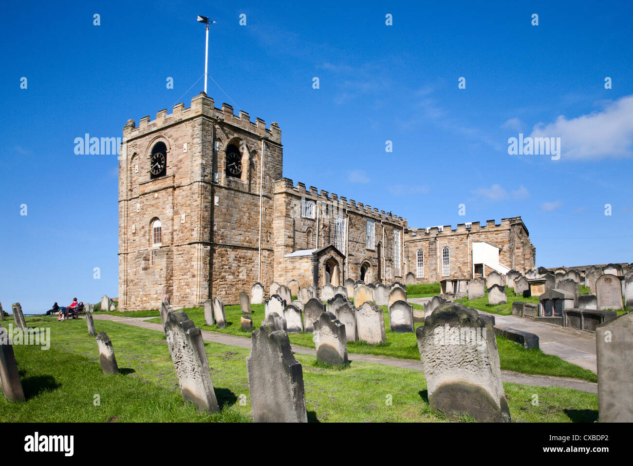 St. Mary's Parish Church at Whitby, North Yorkshire, Yorkshire, England ...