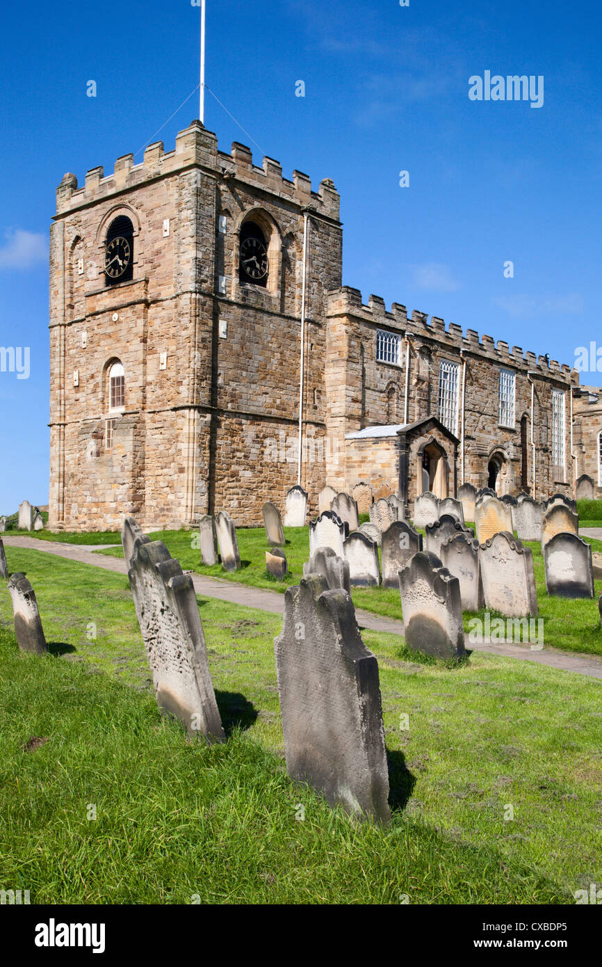St. Mary's Parish Church at Whitby, North Yorkshire, Yorkshire, England ...