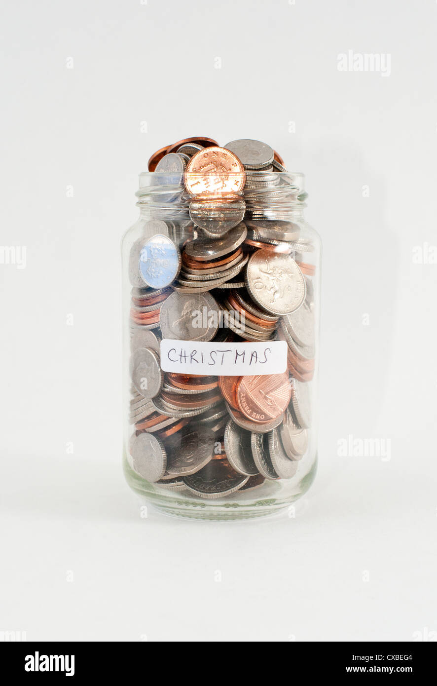 Full money jar hi-res stock photography and images - Alamy